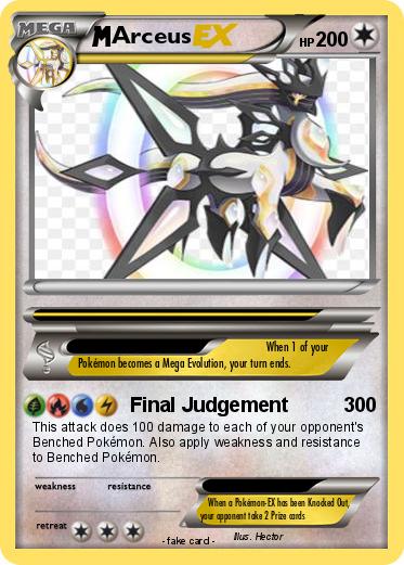 Pokémon Arceus 11299 11299 - Final Judgement 300 - My Pokemon Card