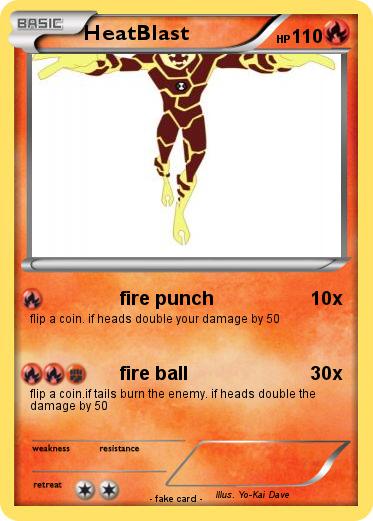 Pokémon HeatBlast 77 77 - fire punch - My Pokemon Card