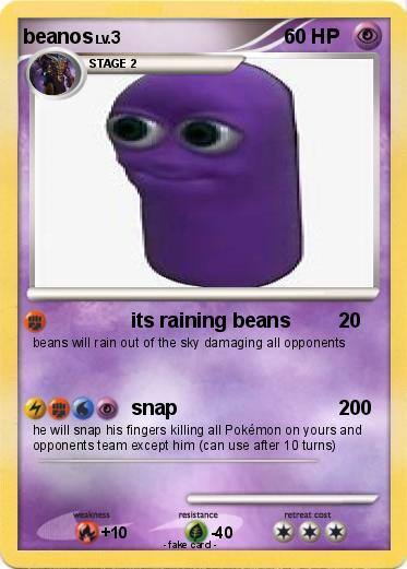Pokémon beanos 132 132 - its raining beans - My Pokemon Card