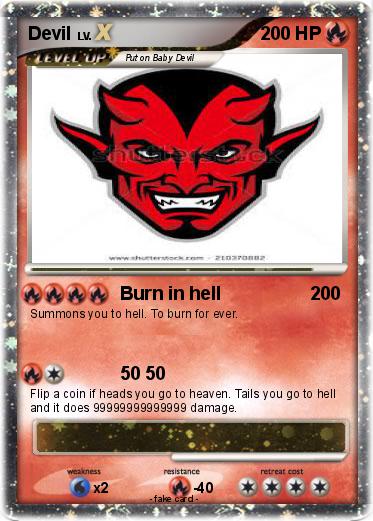 Pokémon Devil 970 970 - Burn in hell - My Pokemon Card