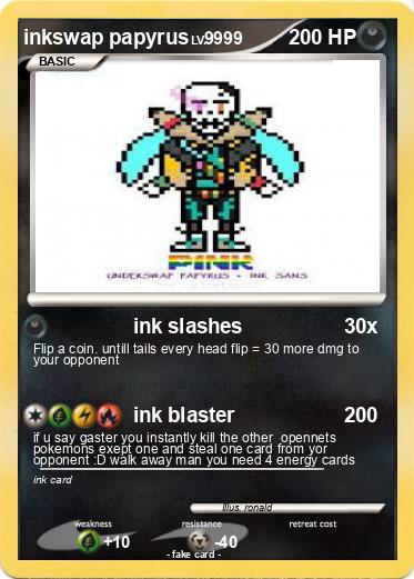 Pokémon inkswap papyrus - ink slashes - My Pokemon Card