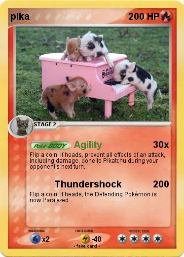 Pokémon pika 1946 1946 - Agility - My Pokemon Card