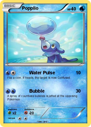 Pokémon Popplio 79 79 - Water Pulse - My Pokemon Card