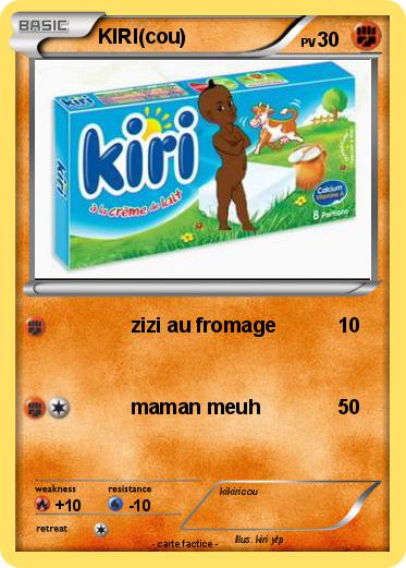 Pokémon KIRI cou - zizi au fromage - Ma carte Pokémon