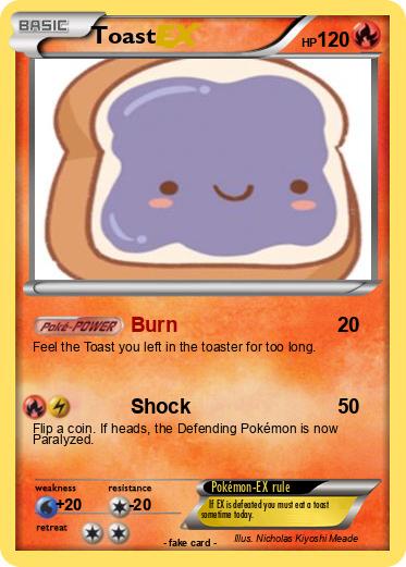 Pokémon Toast 200 200 - Burn - My Pokemon Card