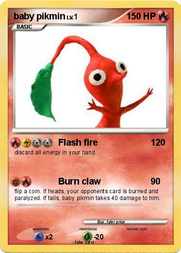 Pokémon baby pikmin - Flash fire - My Pokemon Card