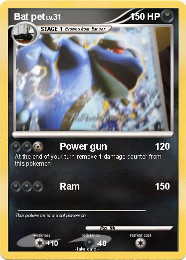 Pokémon Bat pet - Power gun - My Pokemon Card