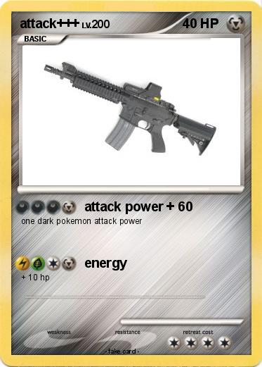 Pokémon attack 17 17 - attack power + 60 - My Pokemon Card