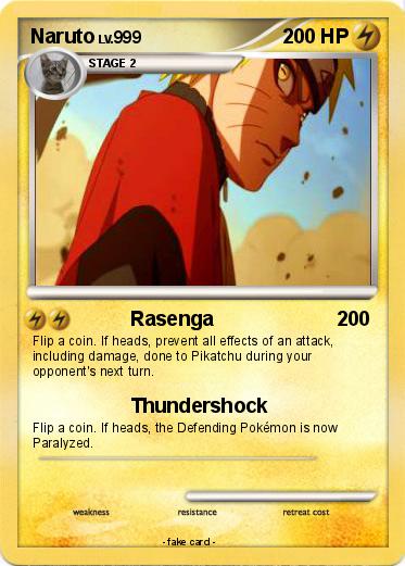 Pokémon Naruto 6837 6837 - Rasenga - My Pokemon Card