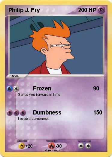 Pokémon Philip J Fry 3 3 - Frozen - My Pokemon Card