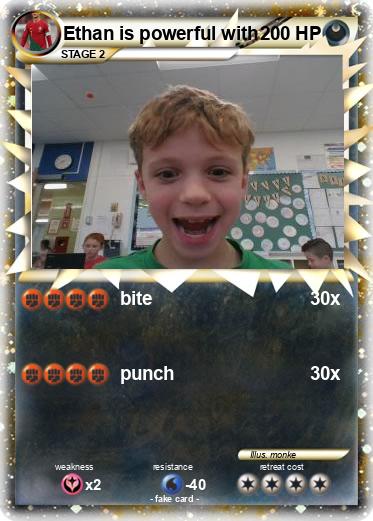 Pokémon Ethan is powerful with - bite - My Pokemon Card