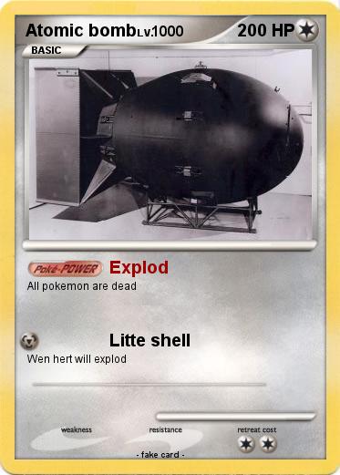 Pokémon Atomic bomb 60 60 - Explod - My Pokemon Card
