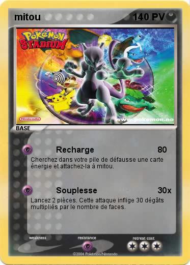 Pokémon mitou - Recharge - Ma carte Pokémon