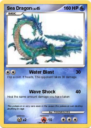Pokémon Sea Dragon 61 61 - Water Blast - My Pokemon Card