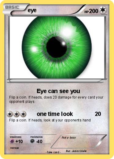 Pokémon eye 555 555 - Eye can see you - My Pokemon Card