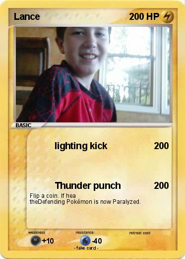 Pokémon Lance 194 194 - lighting kick - My Pokemon Card