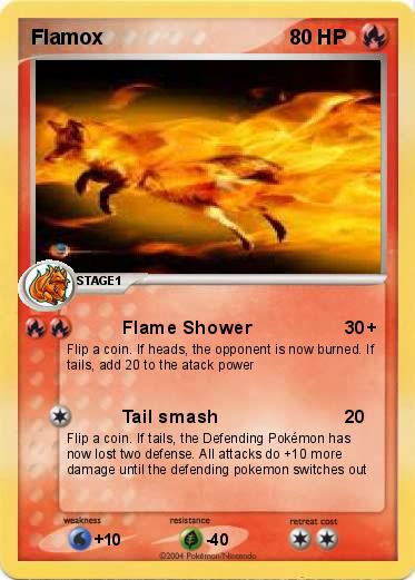 Pokémon Flamox 1 1 - Flame Shower - My Pokemon Card