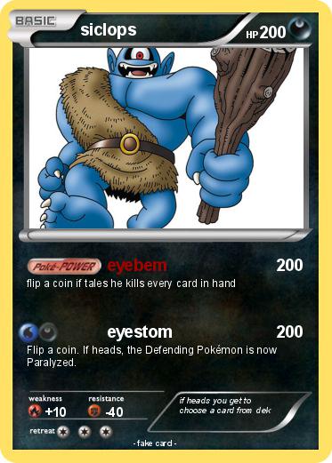 Pokémon siclops 1 1 - eyebem - My Pokemon Card