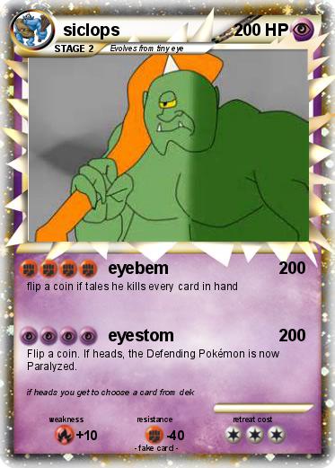 Pokémon siclops 2 2 - eyebem - My Pokemon Card