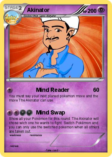 Pokémon Akinator 46 46 - Mind Reader - My Pokemon Card