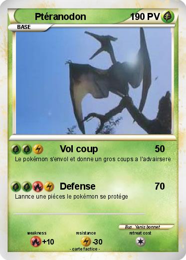 Pokémon Pteranodon 31 31 - Vol coup - Ma carte Pokémon