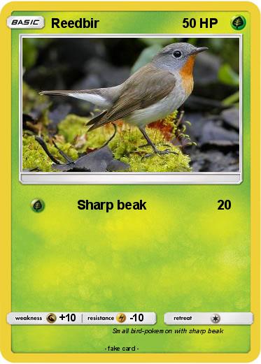 Pokémon Reedbir - Sharp beak - Twoja własna karta pokemon