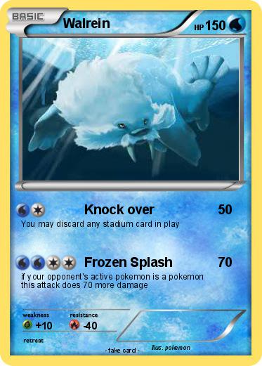 Pokémon Walrein 41 41 - Knock over - My Pokemon Card