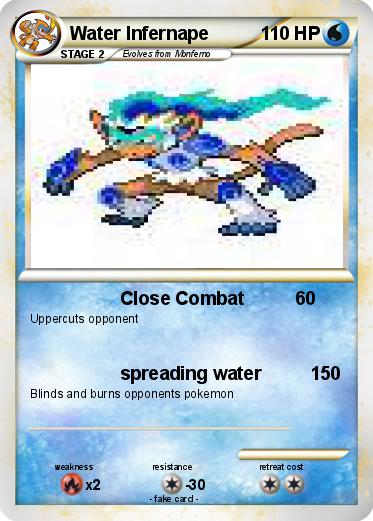 Pokémon Water Infernape 1 1 - Close Combat 60 - My Pokemon Card