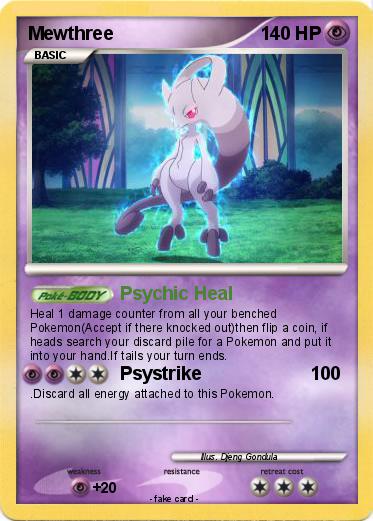 Pokémon Mewthree 829 829 - Psychic Heal - My Pokemon Card