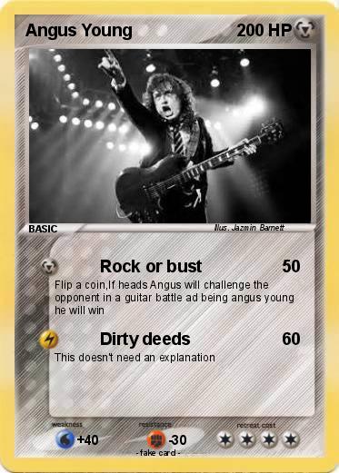Pokémon Angus Young 46 46 - Rock or bust - My Pokemon Card