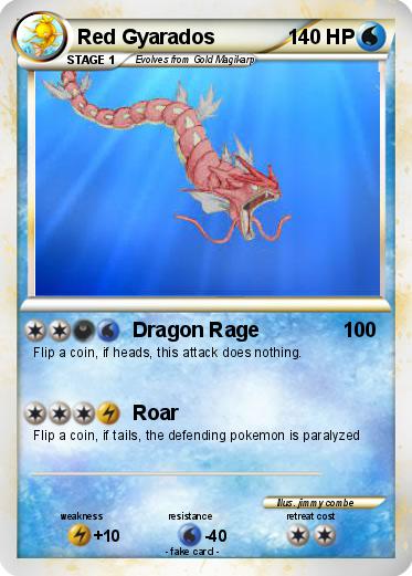 Pokémon Red Gyarados 103 103 - Dragon Rage - My Pokemon Card