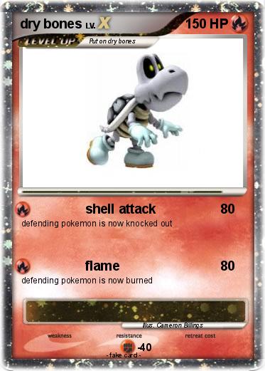 Pokémon dry bones 49 49 - shell attack - My Pokemon Card