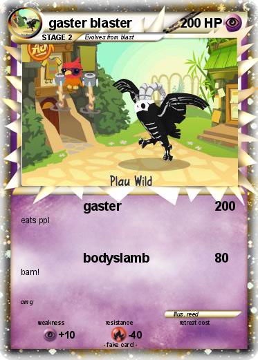 Pokémon gaster blaster 16 16 - gaster - My Pokemon Card
