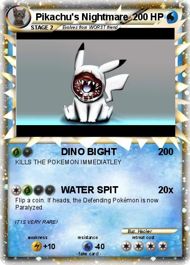 Pokémon Pikachu s Nightmare - DINO BIGHT - My Pokemon Card