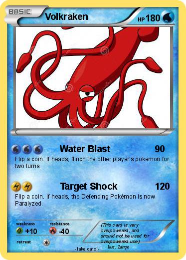 Pokémon Volkraken - Water Blast - My Pokemon Card
