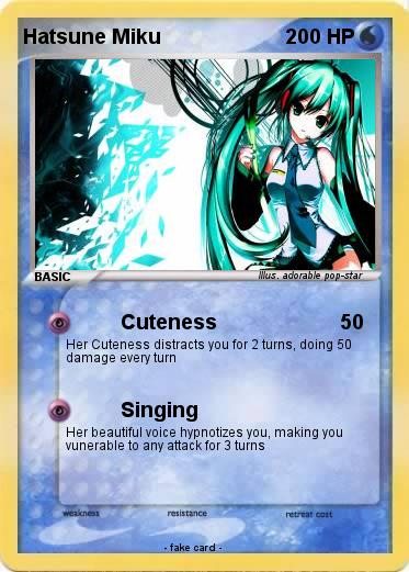 Pokémon Hatsune Miku 441 441 - Cuteness - My Pokemon Card
