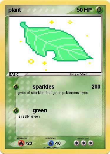 Pokémon plant 98 98 - sparkles - My Pokemon Card