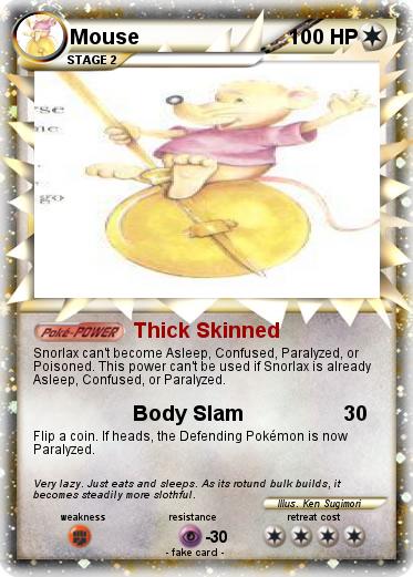 Pokémon Mouse 186 186 - Thick Skinned - My Pokemon Card