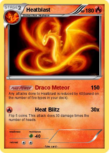 Pokémon Heatblast 68 68 - Draco Meteor - My Pokemon Card