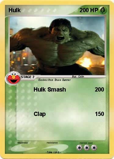 Pokémon Hulk 606 606 - Hulk Smash - My Pokemon Card