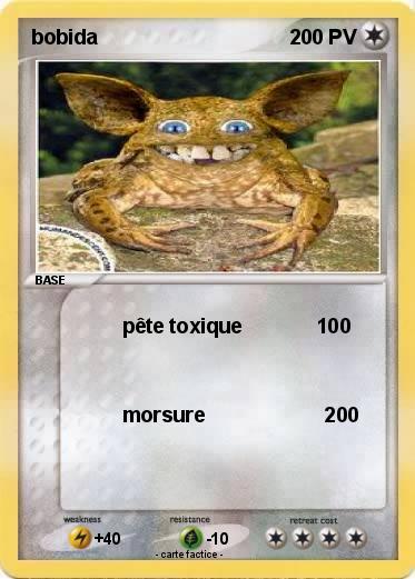 Pokémon bobida - pête toxique 100 - Ma carte Pokémon