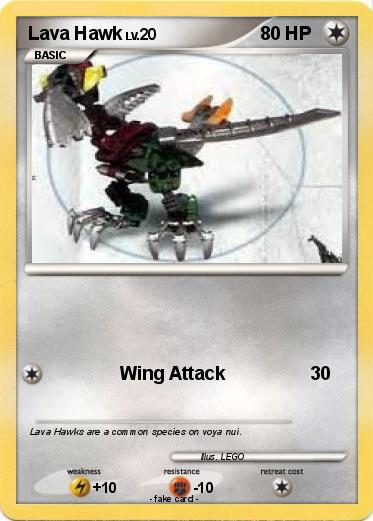 Pokémon Lava Hawk - Wing Attack - My Pokemon Card