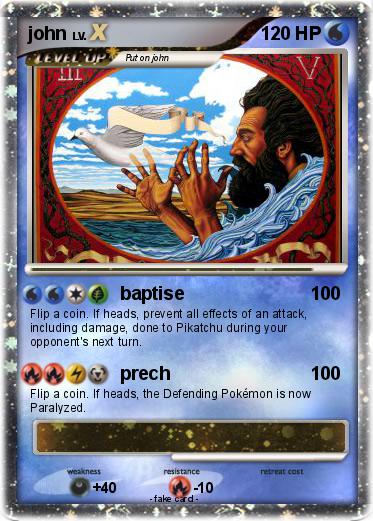 Pokémon john 3067 3067 - baptise - My Pokemon Card