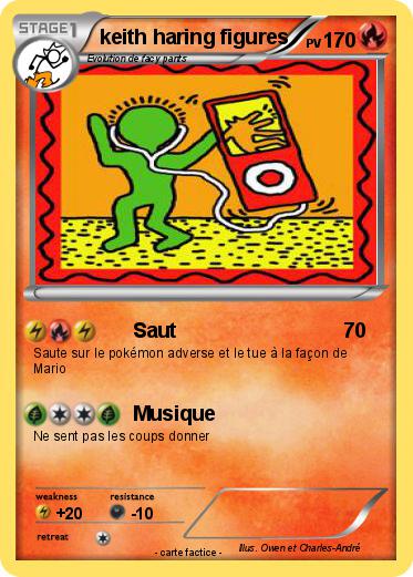 Pokémon keith haring figures 1 1 - Saut - Ma carte Pokémon