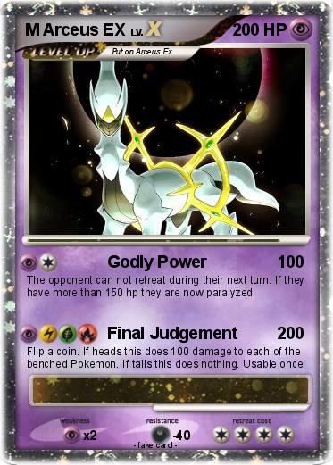 Pokémon M Arceus EX 56 56 - Godly Power - My Pokemon Card