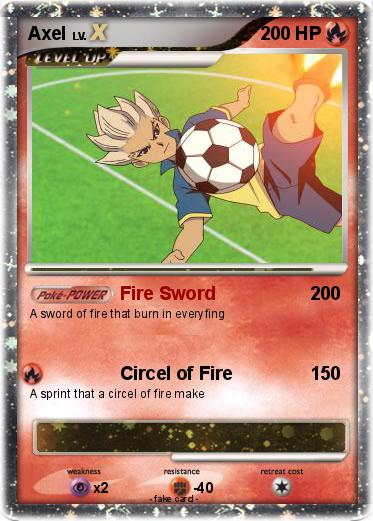 Pokémon Axel 1572 1572 - Fire Sword - My Pokemon Card