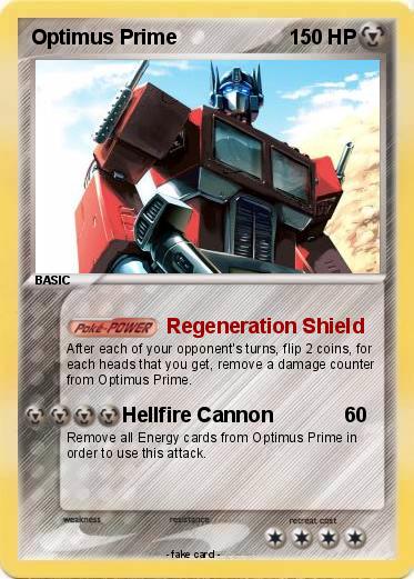 Pokémon Optimus Prime 155 155 - Regeneration Shield - My Pokemon Card