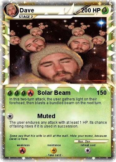 Pokémon Dave 533 533 - Solar Beam - My Pokemon Card