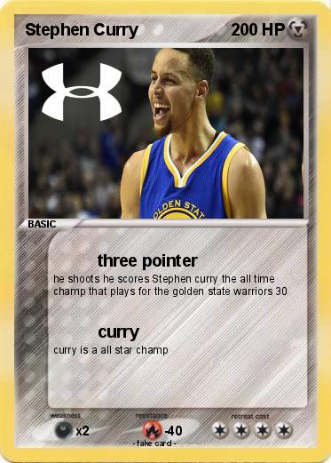 Pokémon Stephen Curry 172 172 - three pointer - My Pokemon Card