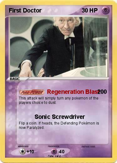 Pokémon First Doctor 2 2 - Regeneration Blast - My Pokemon Card